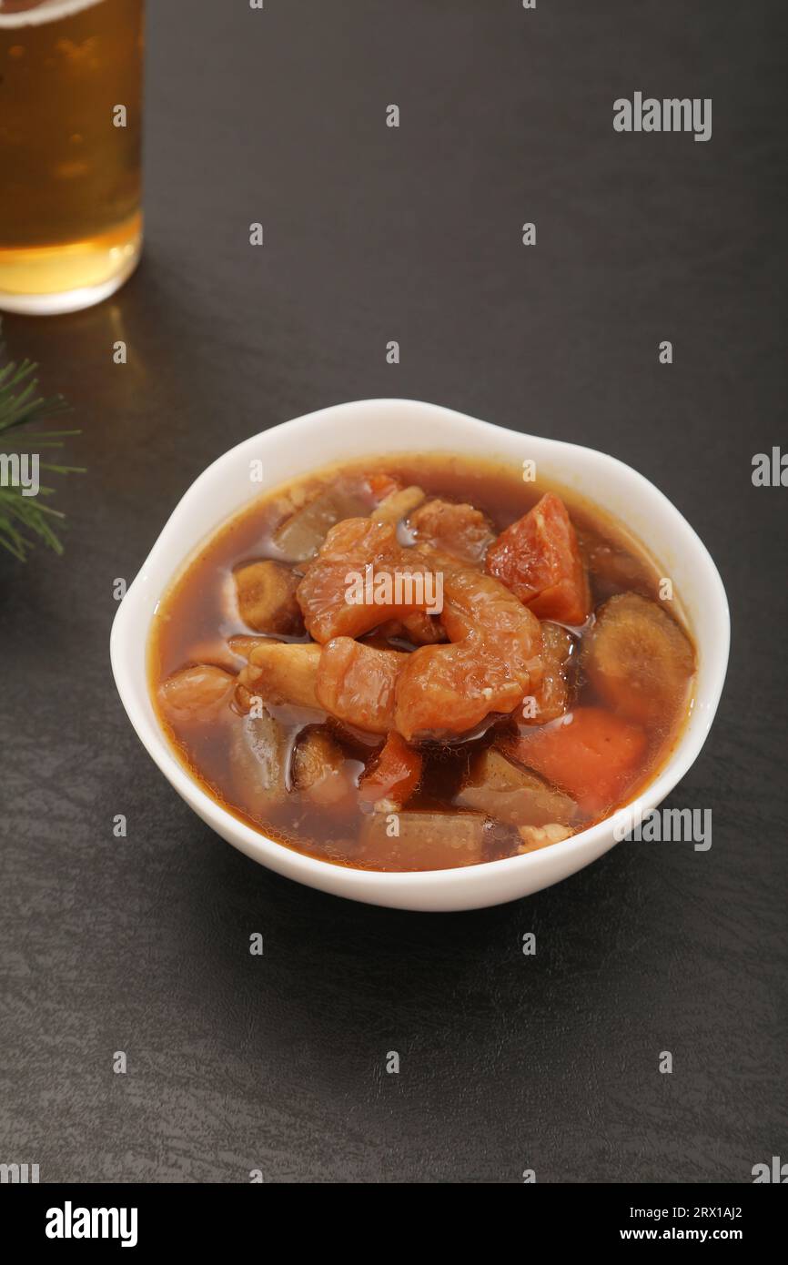 Stewed Beef Tendon Stock Photo - Alamy