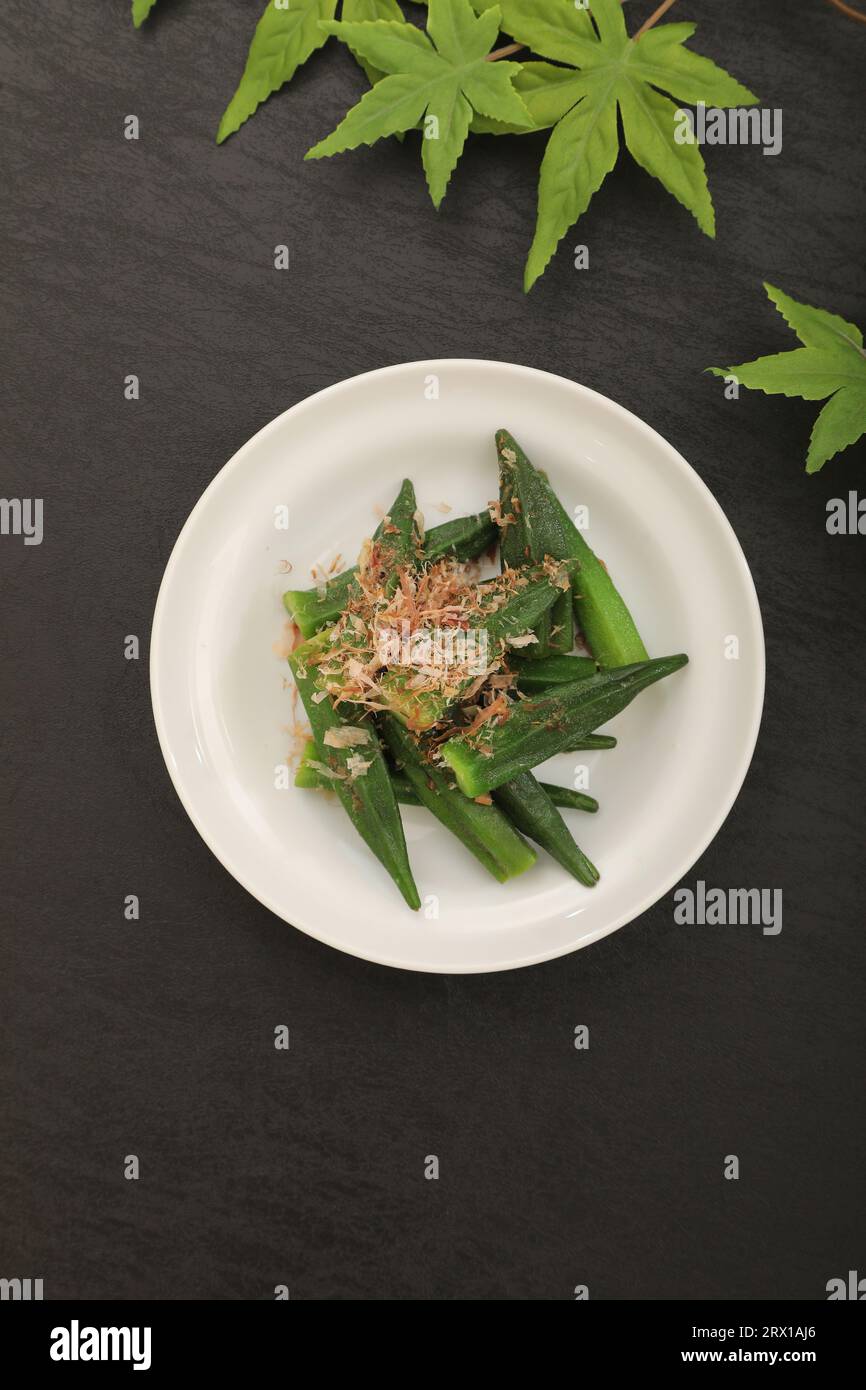 Okra ohitashi hi-res stock photography and images - Alamy
