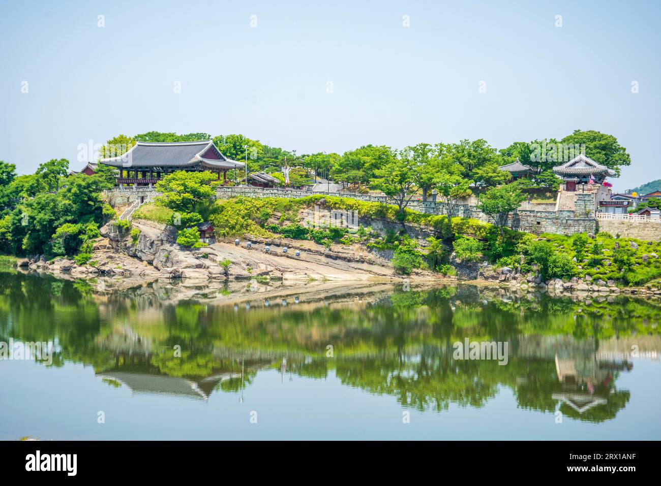 Jinjuseong Fortress, a famous tourist attraction in Korea Stock Photo ...