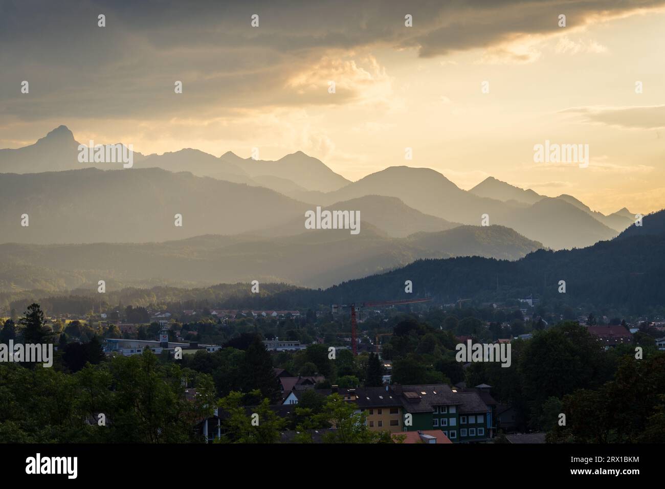 The City of Garmisch-Partenkirchen in Bavaria, Germany During Summer ...