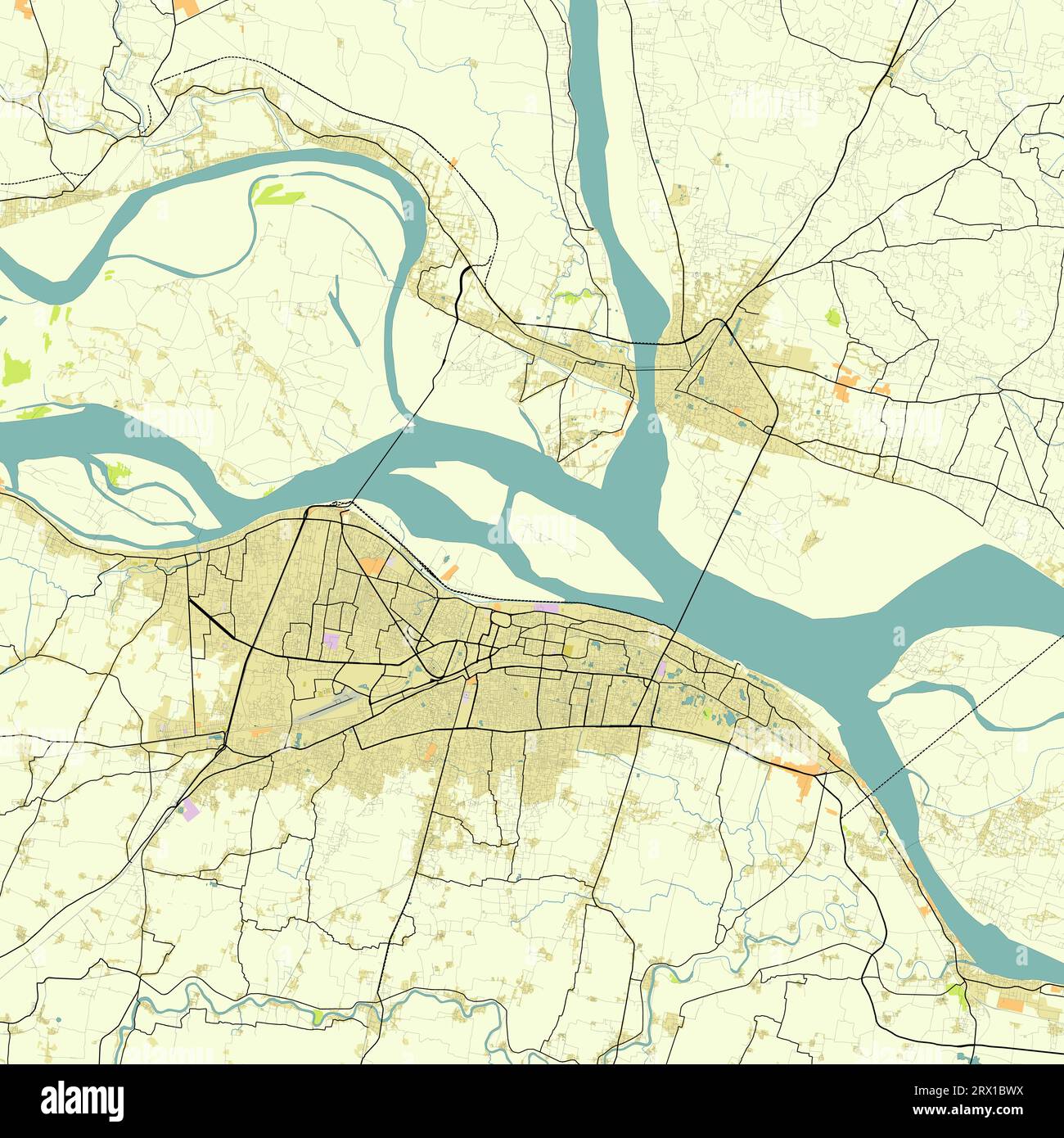 Map of Patna, Bihar, India Stock Vector Image & Art - Alamy