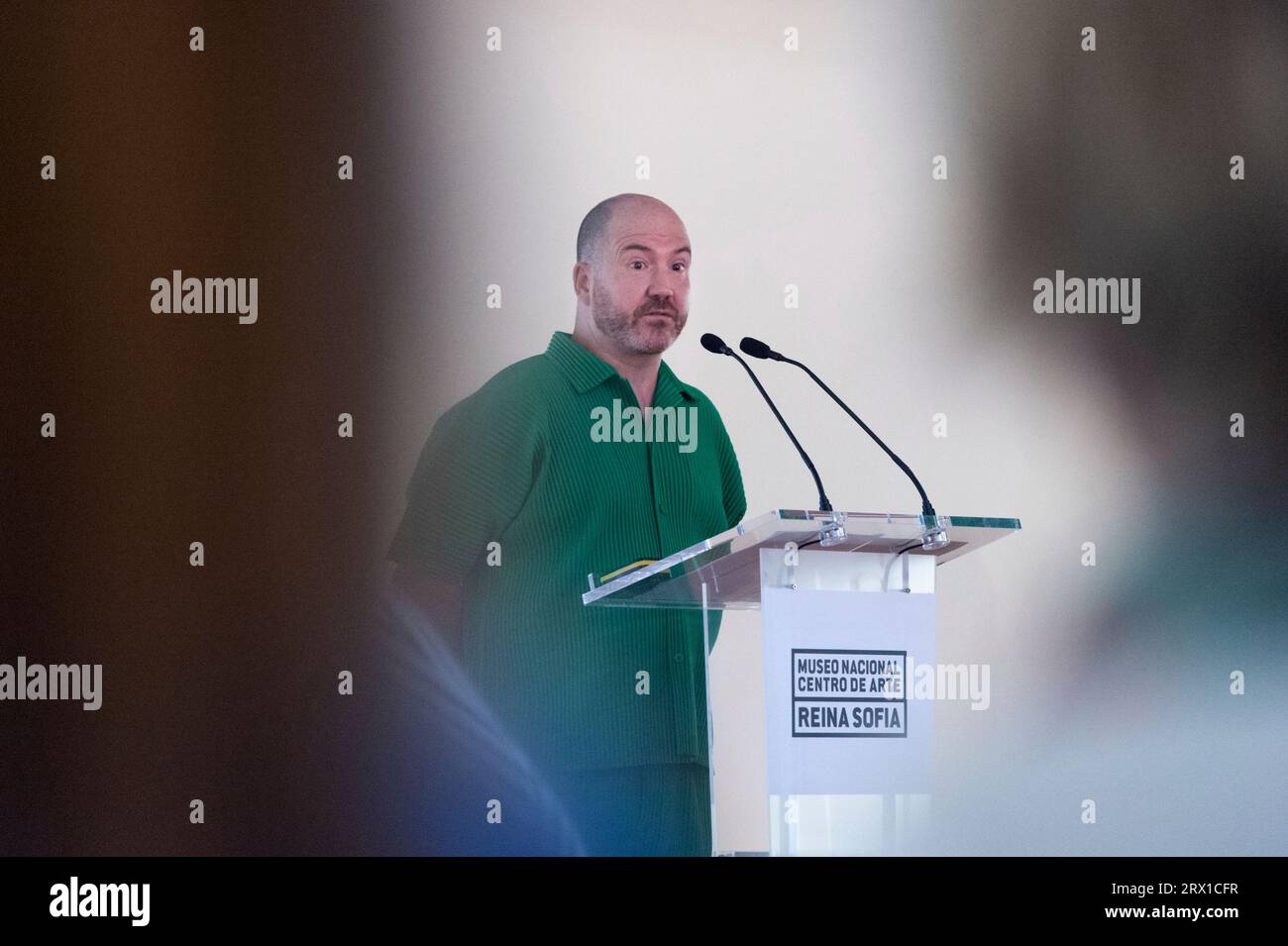 The new director of the Museo Reina Sofía, Manuel Segade, speaks during ...