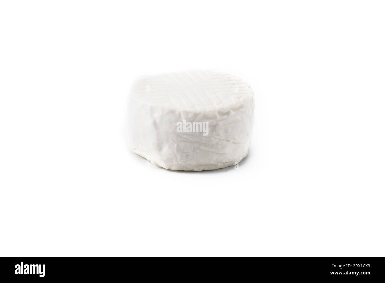 Sliced fresh white cheese from cow's milk isolated on white background ...