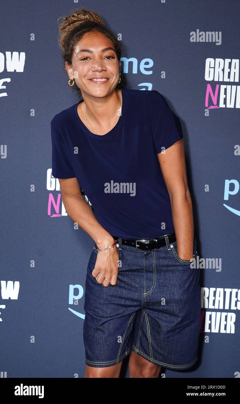 Host Miquita Oliver attending the photocall for The Greatest Show Never ...