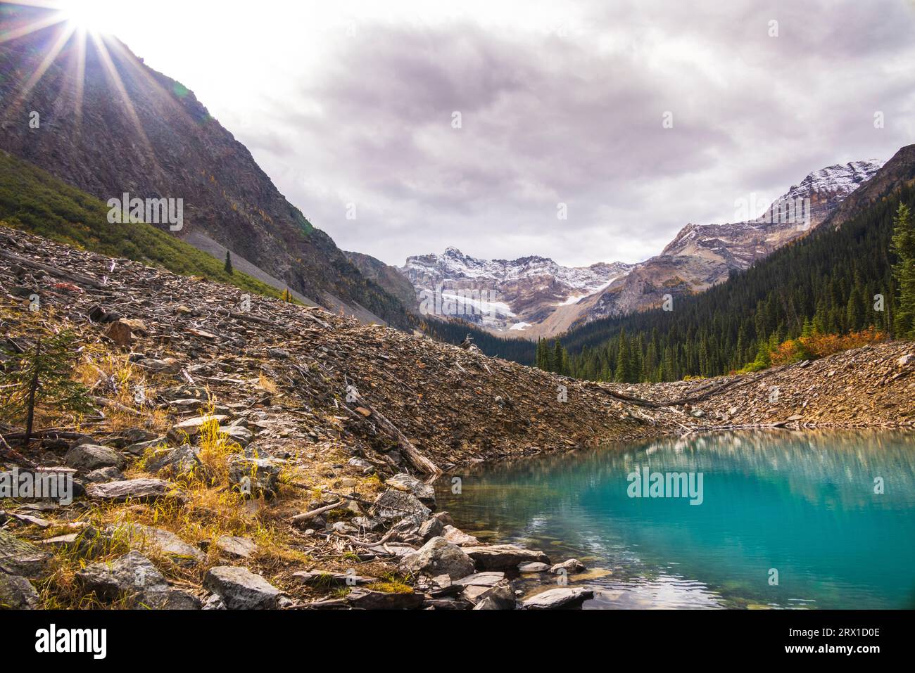 Lake in Fall, Purcell Mountains, British Columbia Stock Photo - Alamy