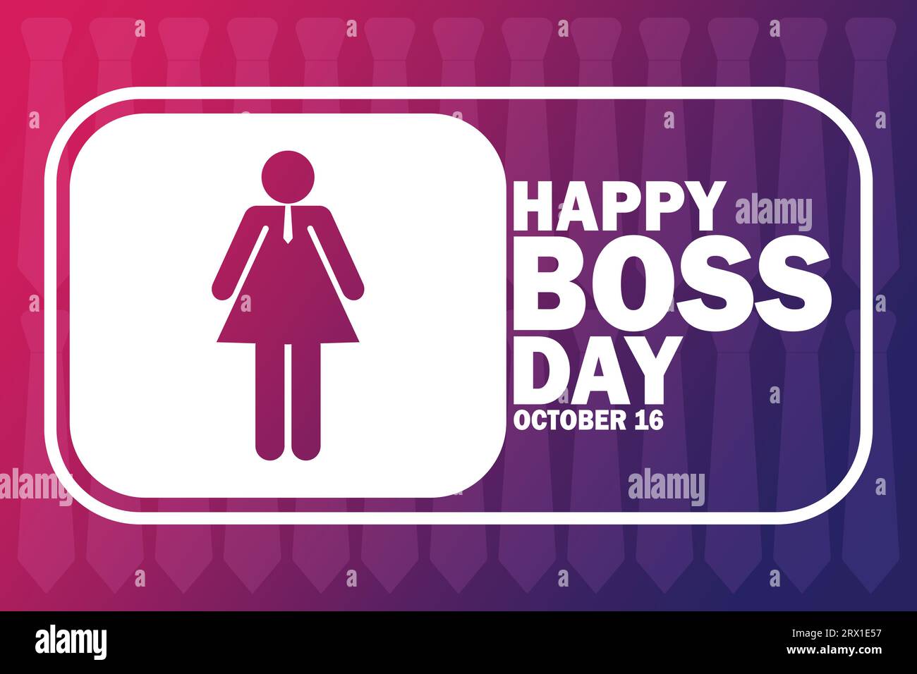 Happy Boss Day celebration background. October 16. Vector illustration. Suitable for greeting ...