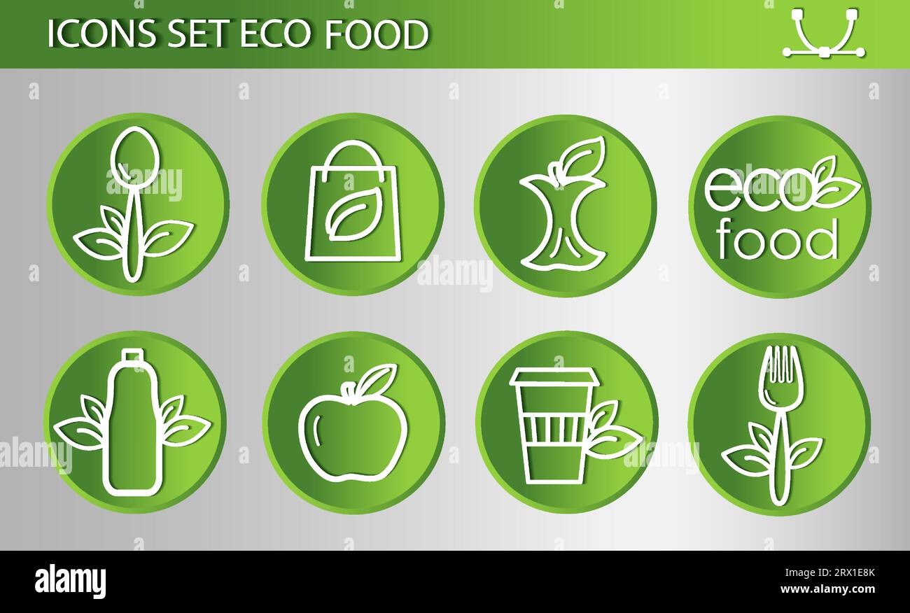 Line Icon Set of Healthy Food, Vegan food. Contains such Icons as ...