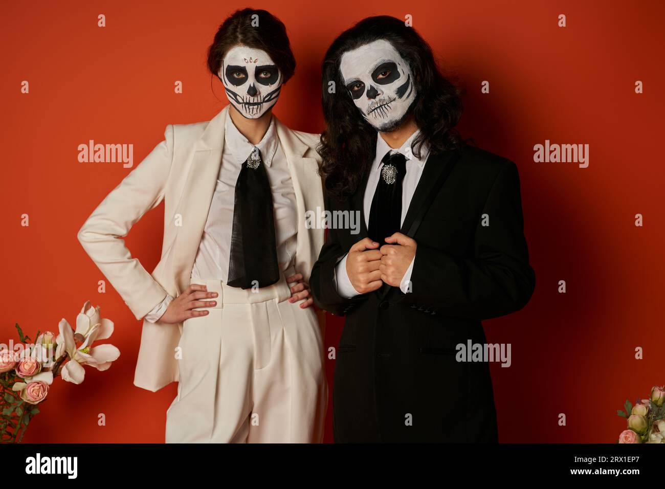 Day Of The Dead Couples Makeup