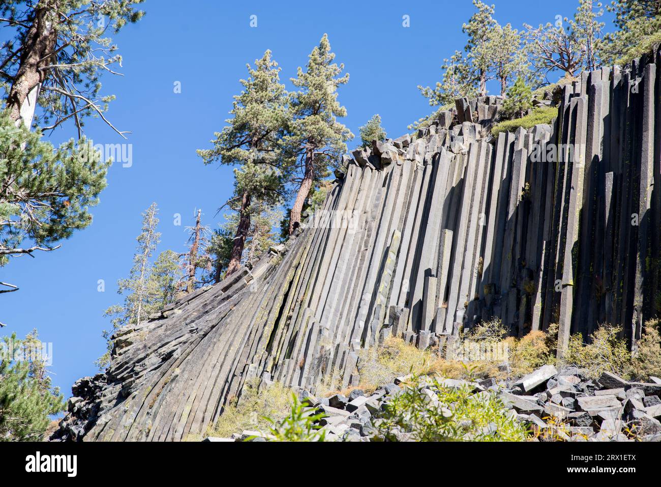 USA California Yosemite National Park Devils Postpile National Monument ...