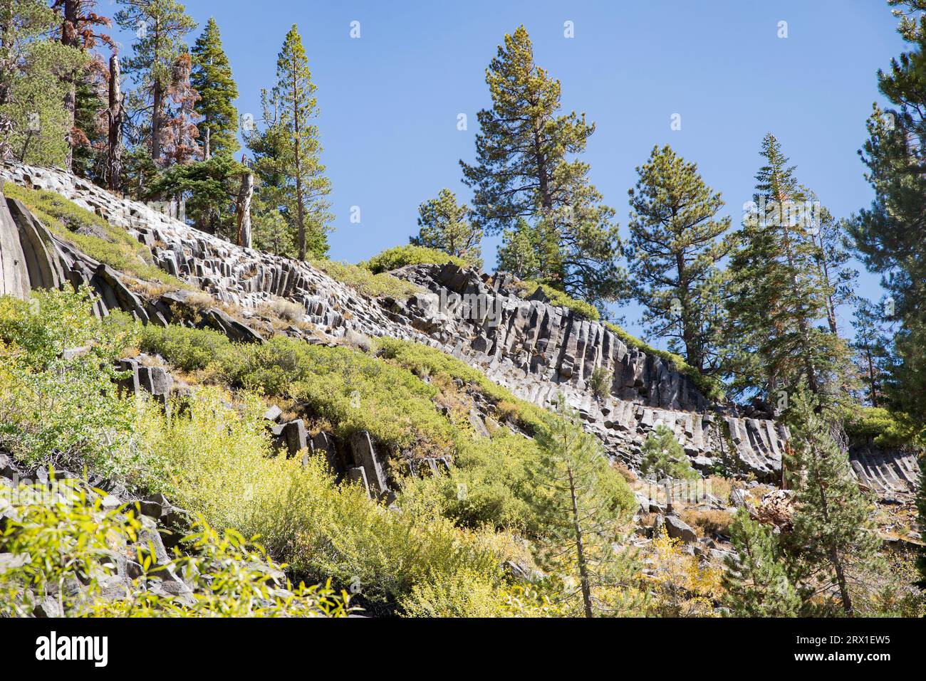 USA California Yosemite National Park Devils Postpile National Monument ...