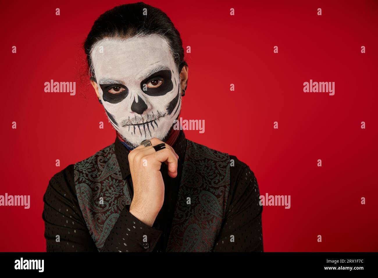 Scary Skeleton Halloween Makeup