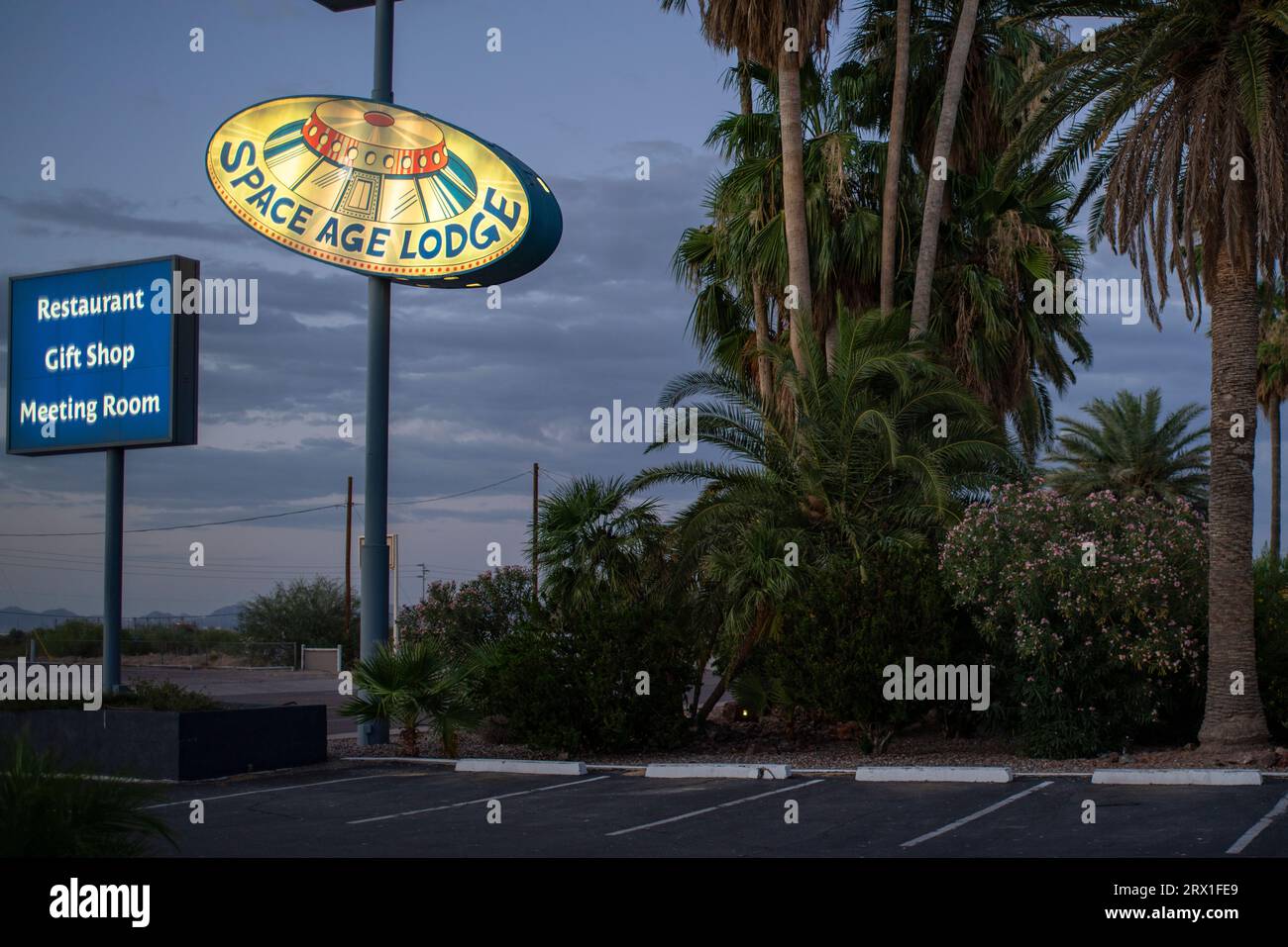 Space age sign hi-res stock photography and images - Alamy