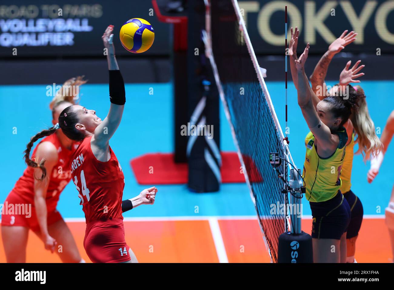 Tokyo, Japan. 22nd Sep, 2023. Teresa Vargas Melissa (TUR) Volleyball : FIVB Road To Paris ...