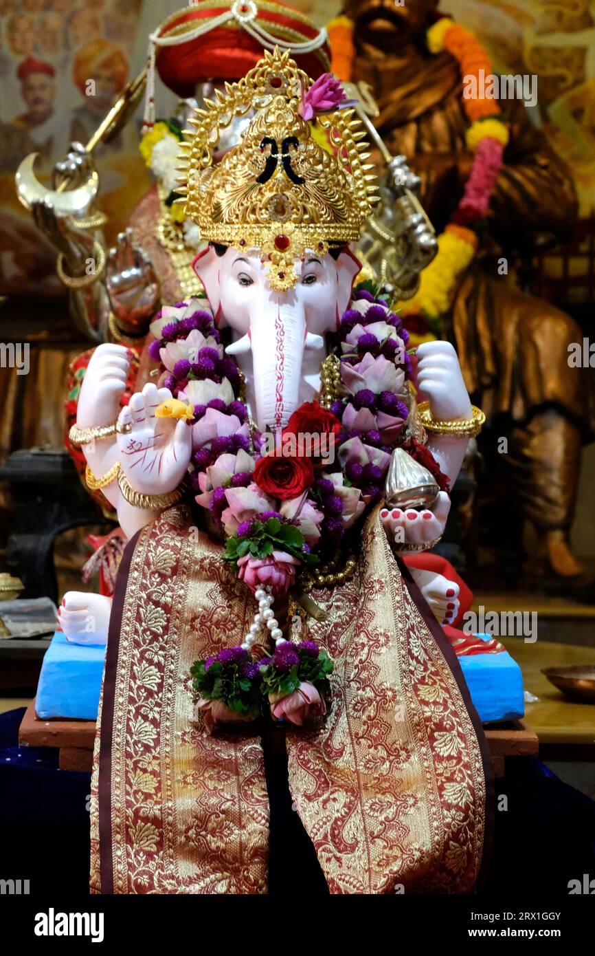20 September 2023, Pune, Maharashtra, India, Kesari Wada Ganpati is the ...