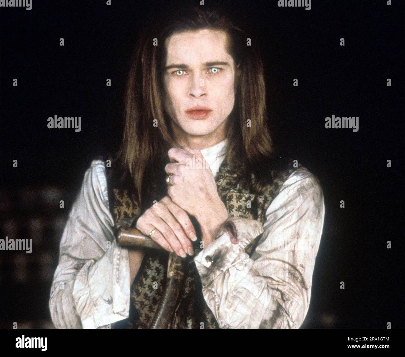 INTERVIEW WITH THE VAMPIRE 1994 Warner Bros. film with Brad Pitt as Louis de Pointe du Lac Stock ...