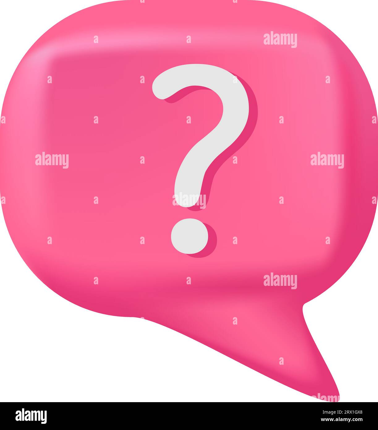 3d cartoon question mark in Stock Vector Images - Alamy