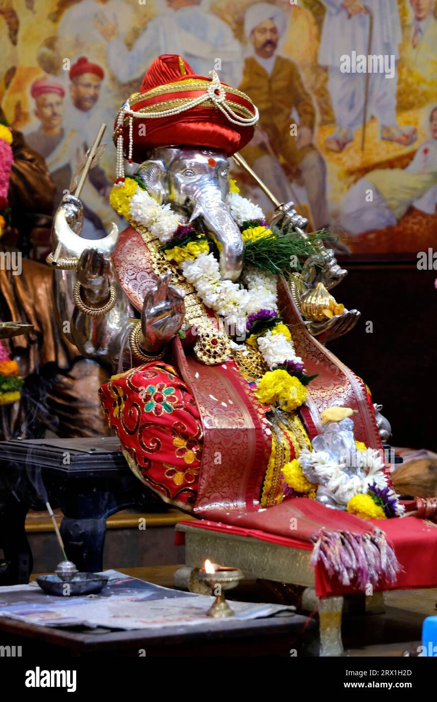 20 September 2023, Pune, Maharashtra, India, Kesari Wada Ganpati is the ...