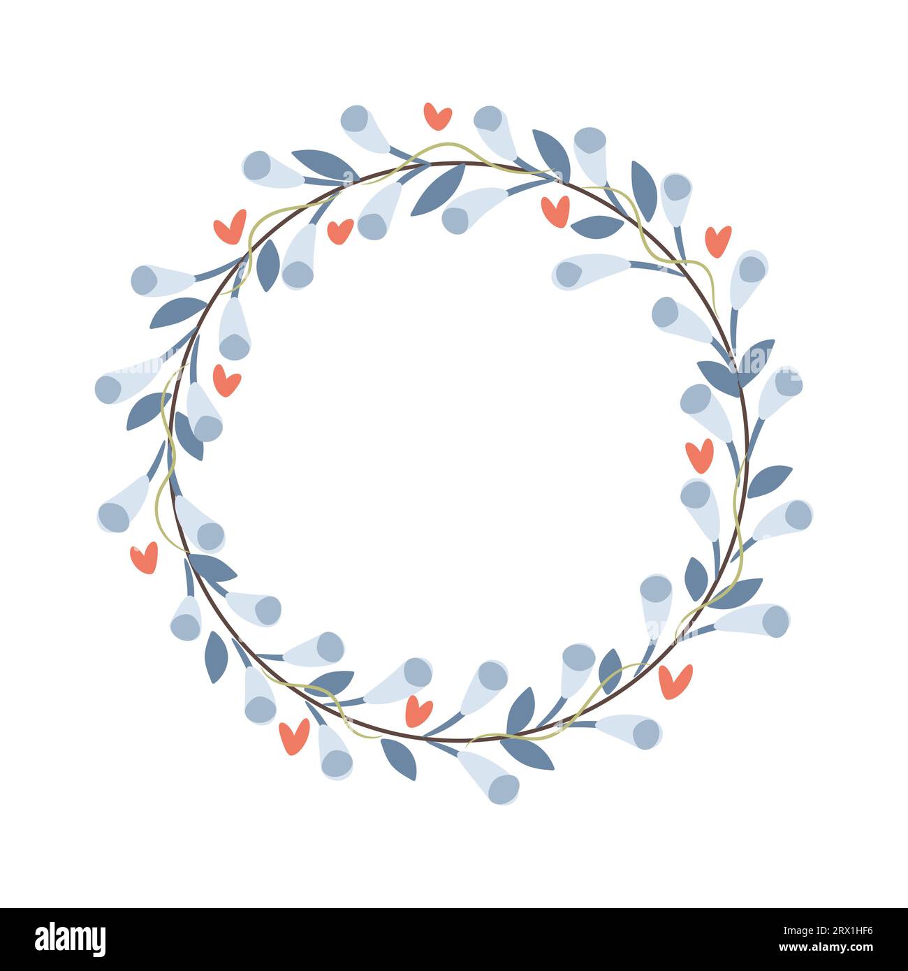 Abstract foliage wreath. Vector illustration Stock Vector Image & Art ...