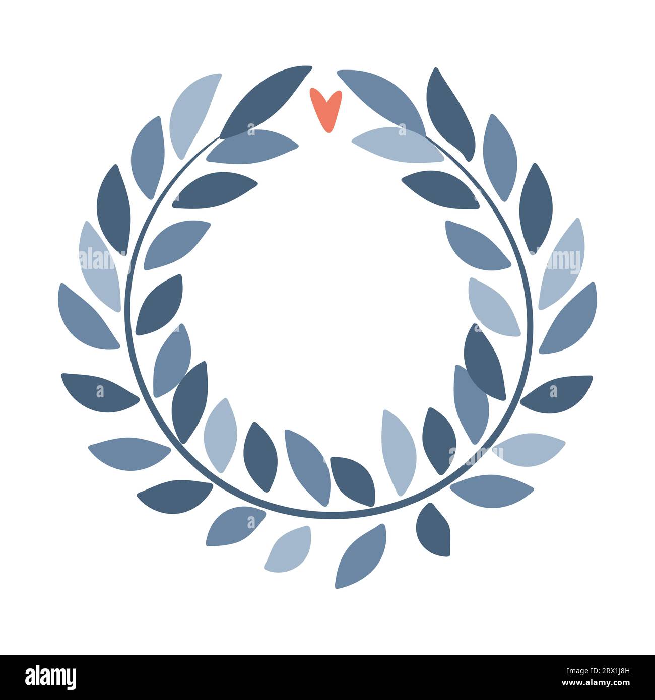 Abstract foliage wreath. Vector illustration Stock Vector Image & Art ...