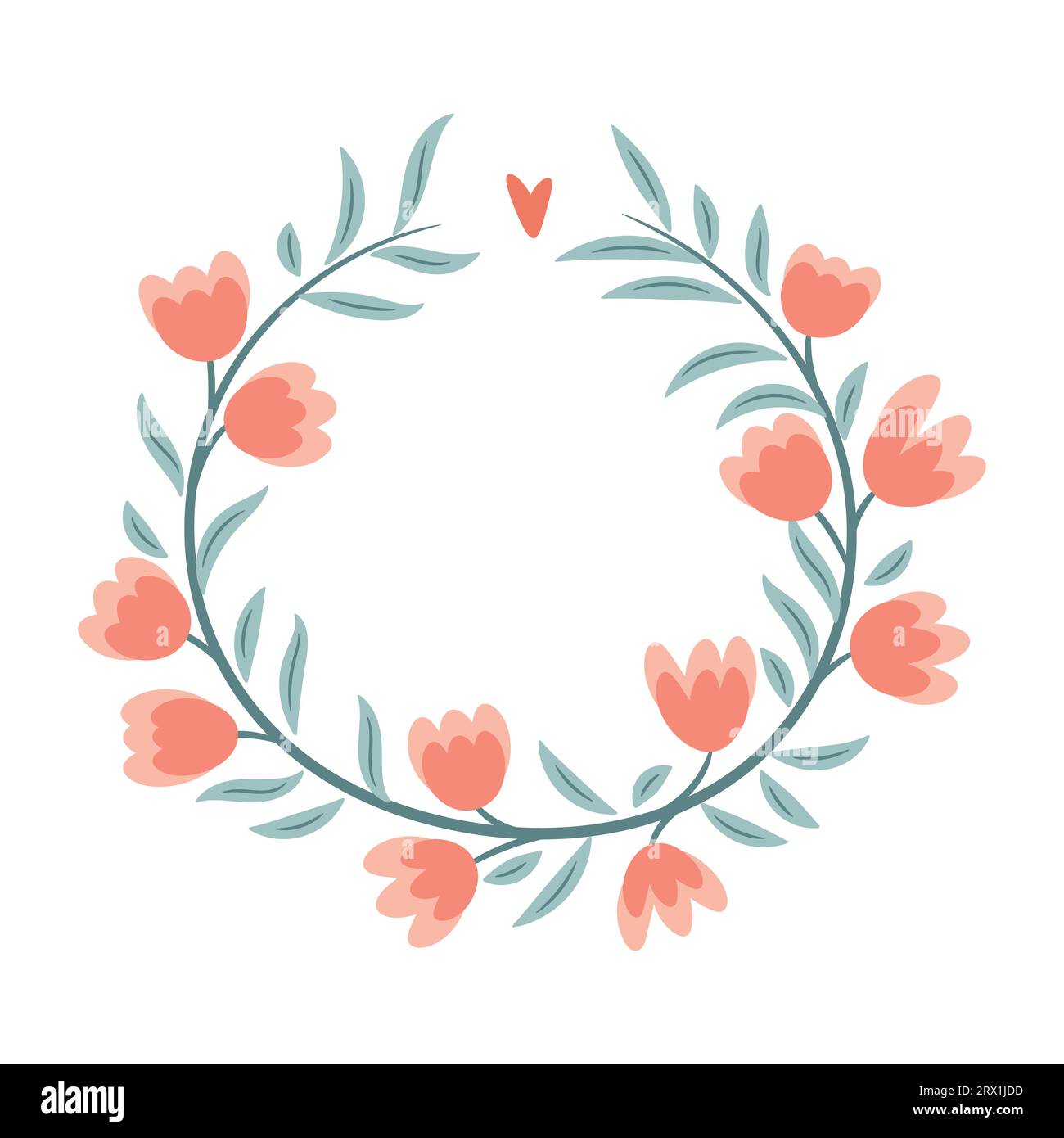 Abstract foliage wreath. Vector illustration Stock Vector Image & Art ...