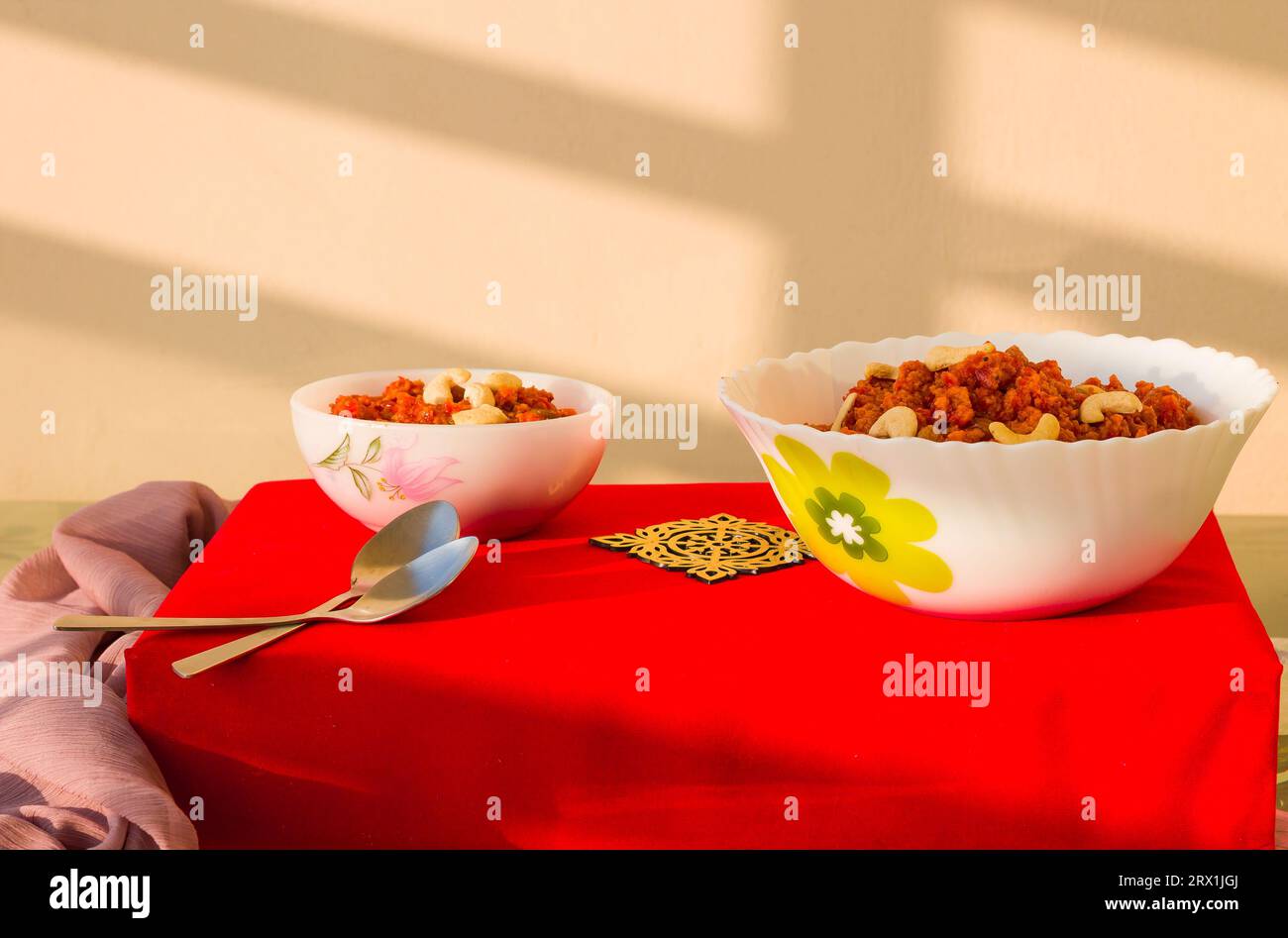 Gajar Halwa or Carrot Halwa,traditional Indian winter sweet,dessert ...