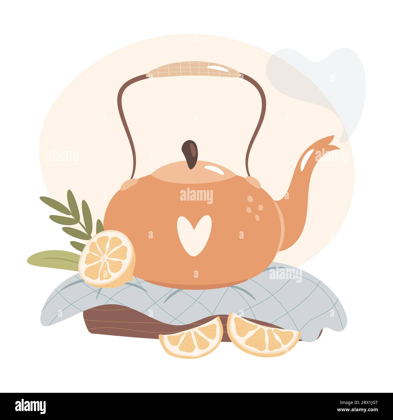 Good morning. Tea pot and lemons. Cozy morning breakfast concept Stock ...