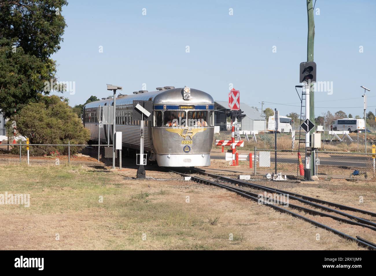 a classic rail train a 2000 class rail motor also known as the silver ...