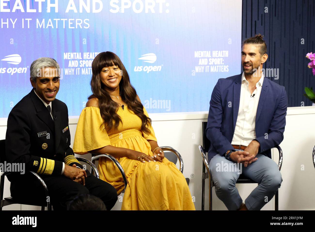 Mental Health and Sport Press conference at US Open on 6 September 2023 ...