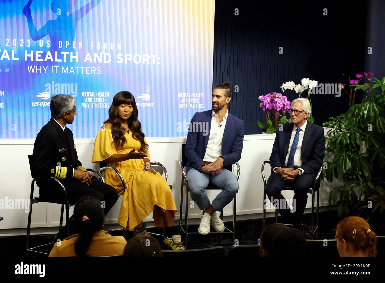 Mental Health and Sport Press conference at US Open on 6 September 2023 ...