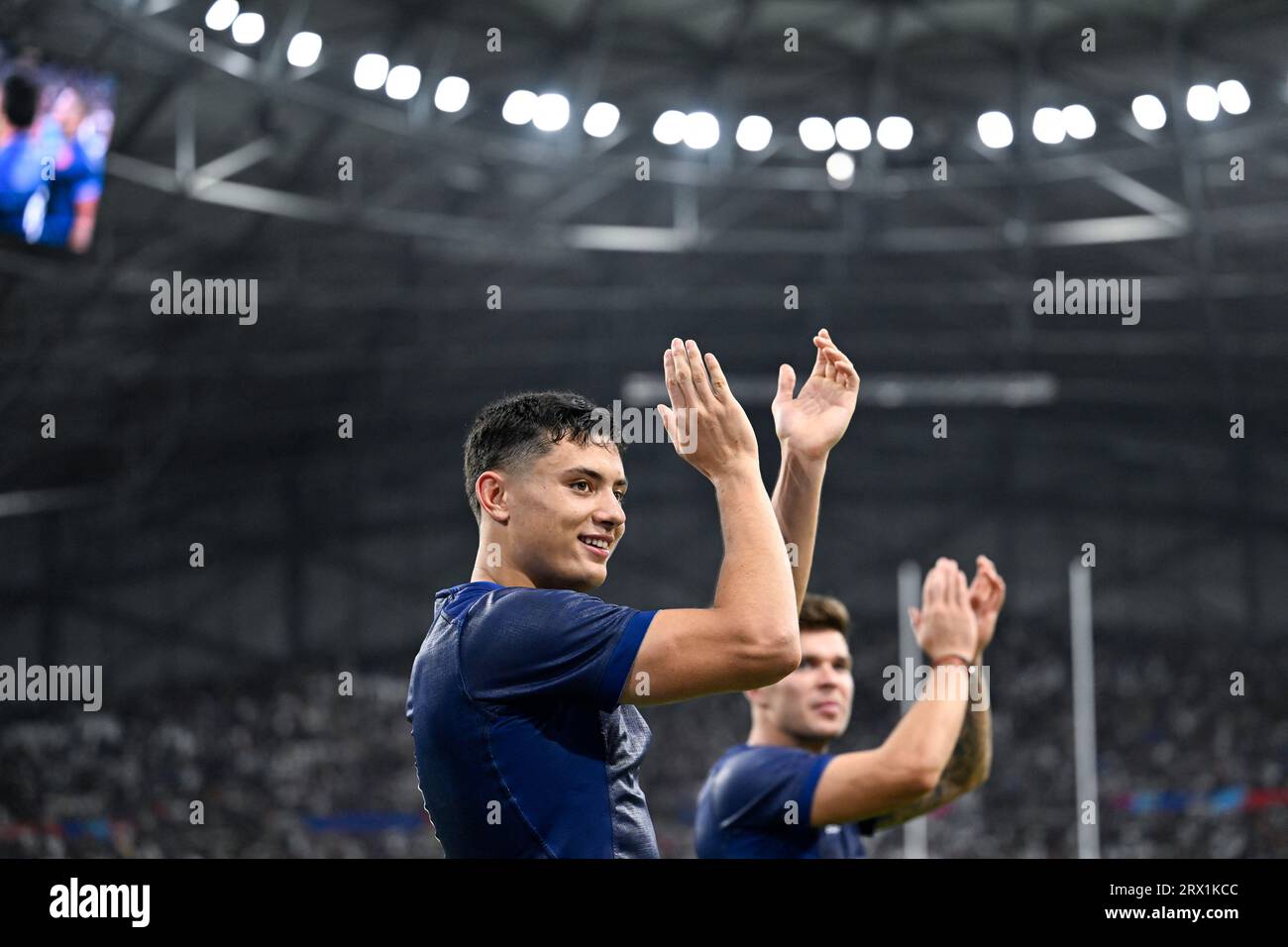 Marseille, France. 21st Sep, 2023. Louis Bielle-Biarrey, Gael Fickou ...