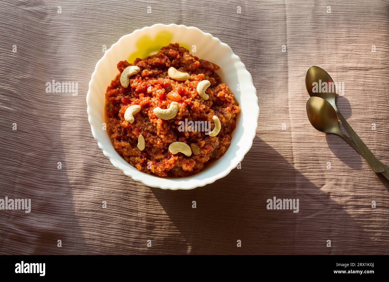 Gajar Halwa or Carrot Halwa,traditional Indian winter sweet,dessert ...