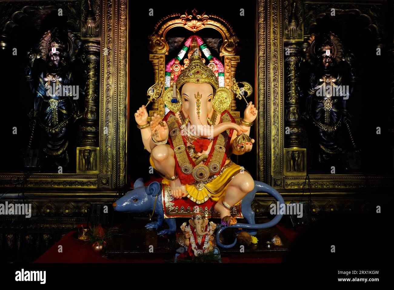 22 September 2023, Pune, Maharashtra, India, Beautiful idol of Lord ...