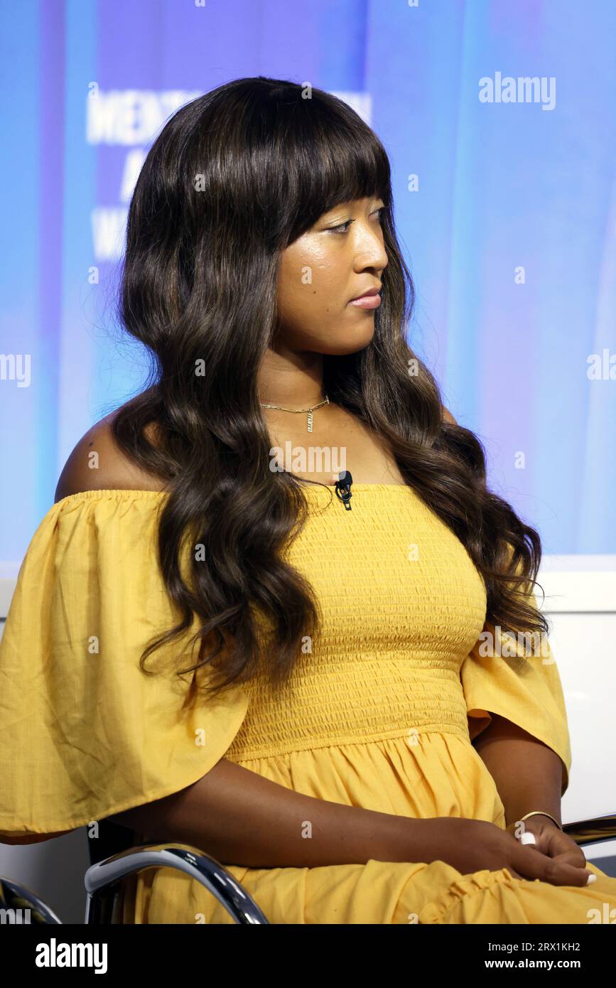 Mental Health and Sport Press conference at US Open on 6 September 2023 ...