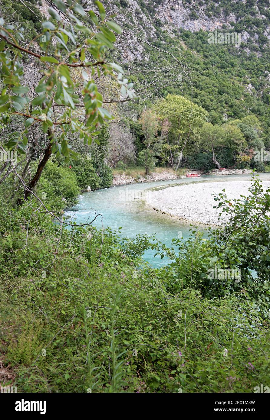 landscape of Acheron river Epirus Greece - Acherontas river Stock Photo - Alamy
