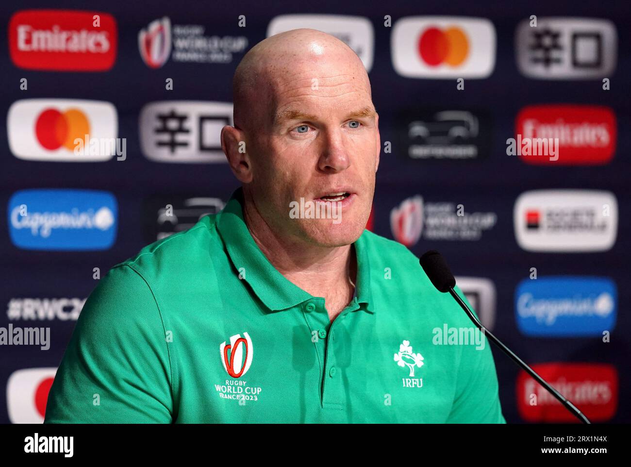 Ireland Forwards coach Paul O'Connell during a press conference at the ...
