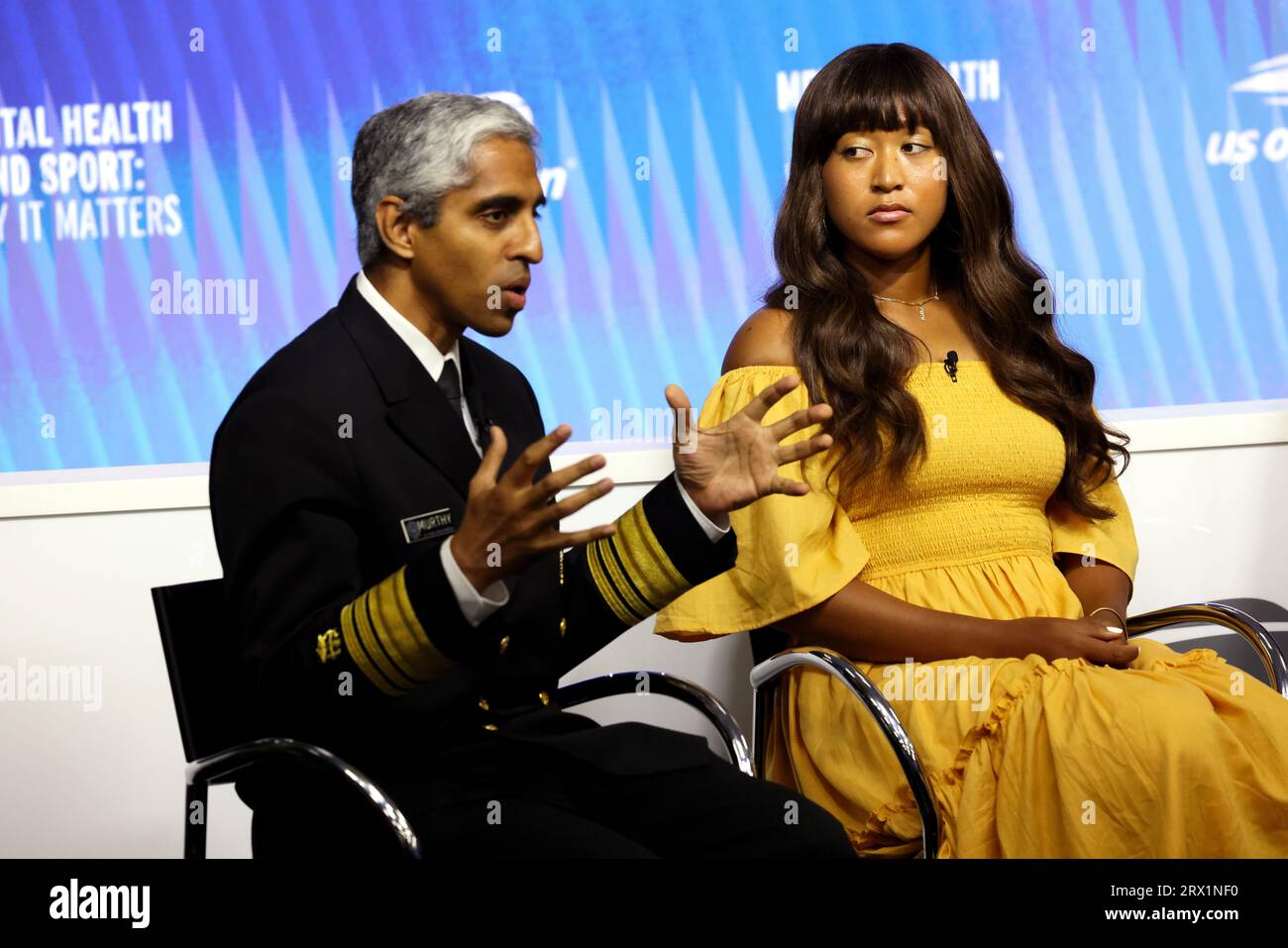 Mental Health and Sport Press conference at US Open on 6 September 2023 ...