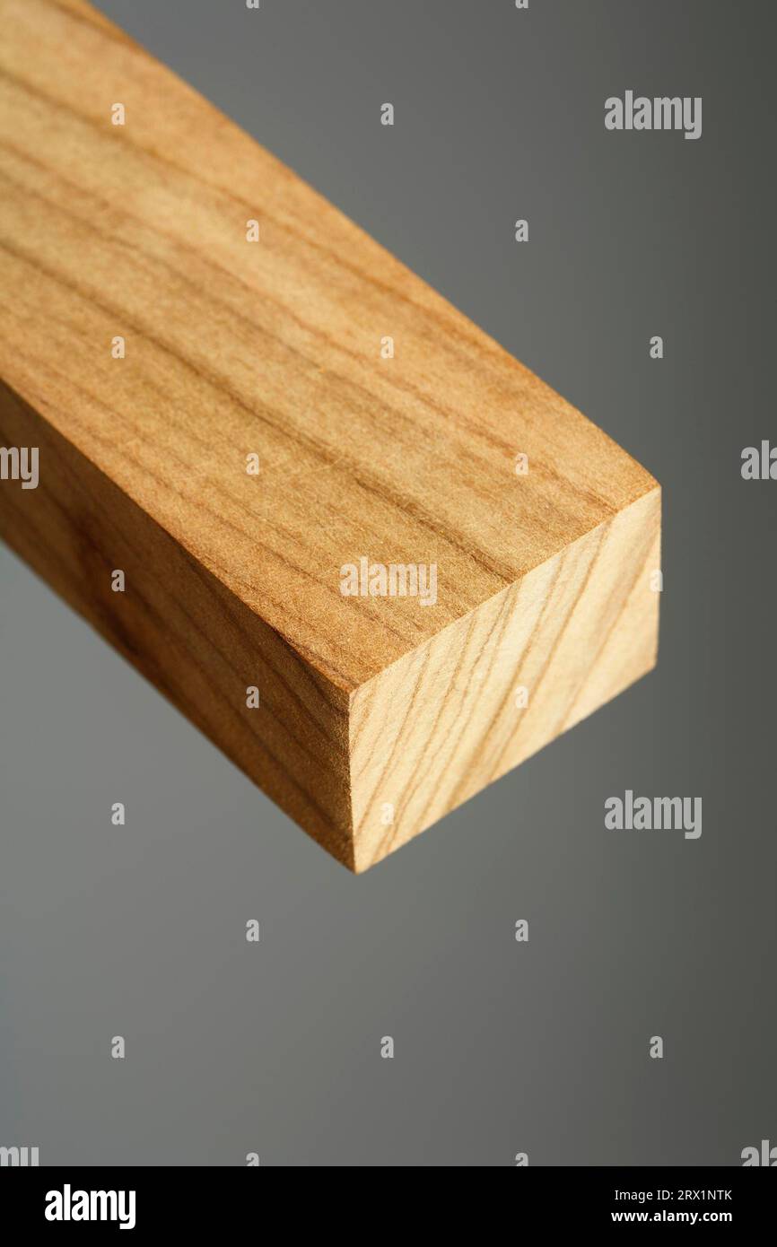 A piece of teak wood. Short depth-of-field Stock Photo - Alamy