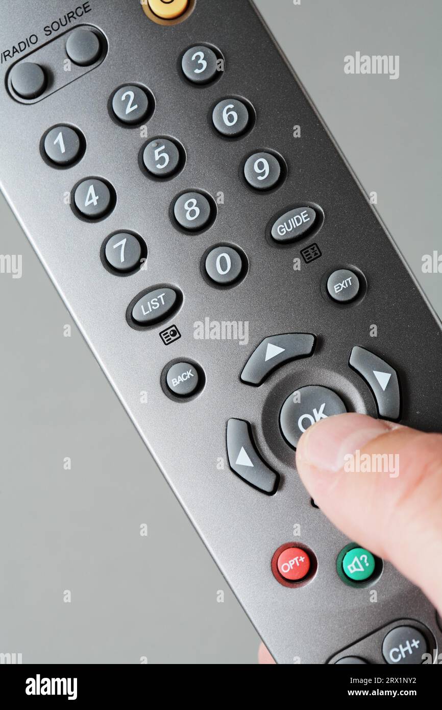 Tv remote control sign hi-res stock photography and images - Alamy