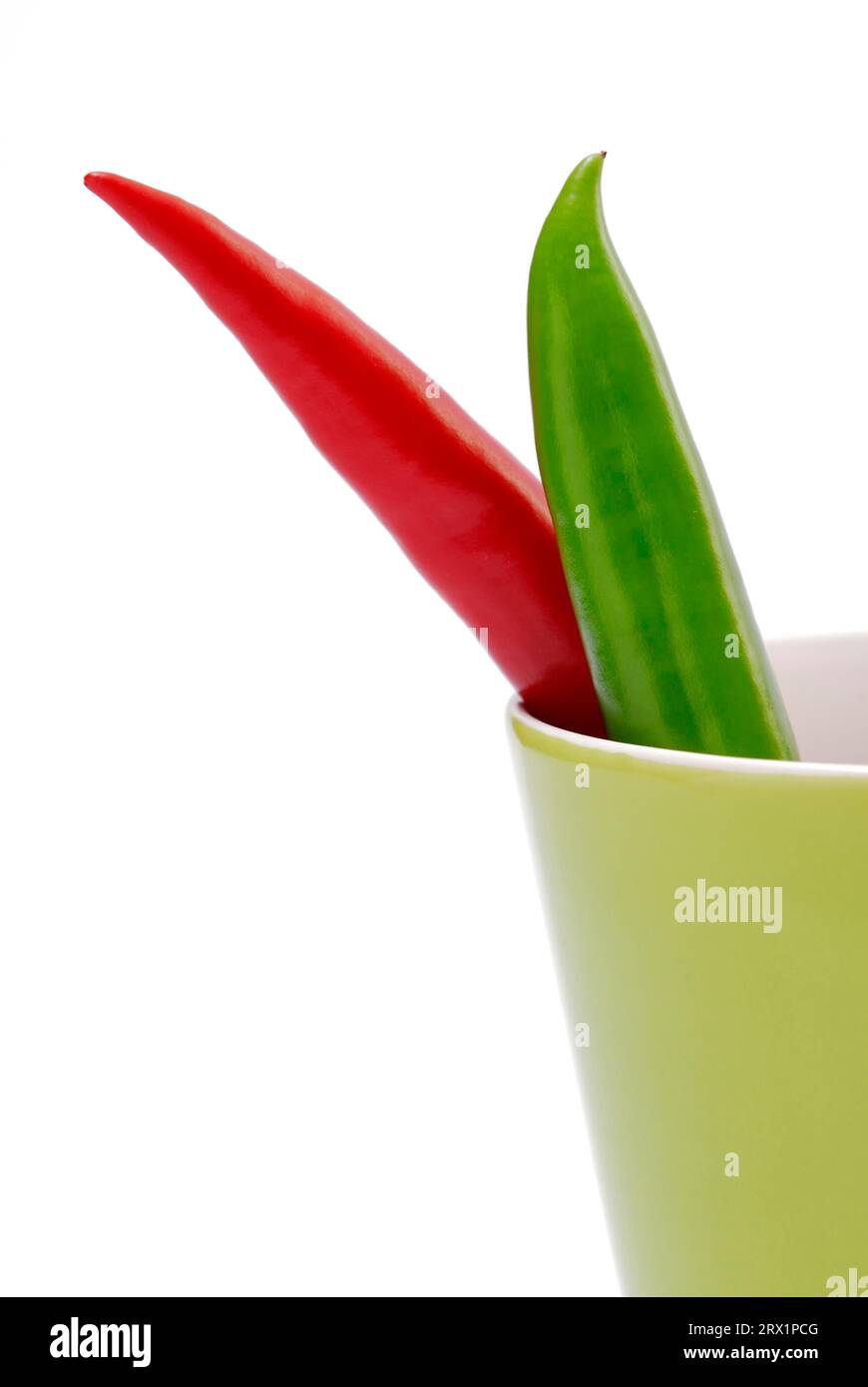 Fresh red and green chilli Stock Photo - Alamy