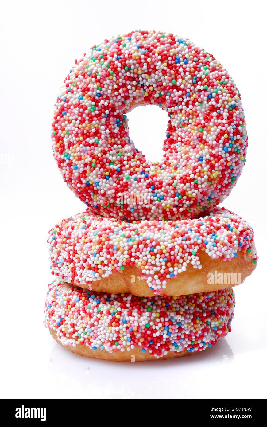 Donuts with sugar pearls Stock Photo - Alamy