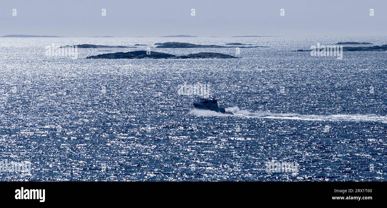 Archipelago backlit off Krakoer, Aland Islands Stock Photo - Alamy