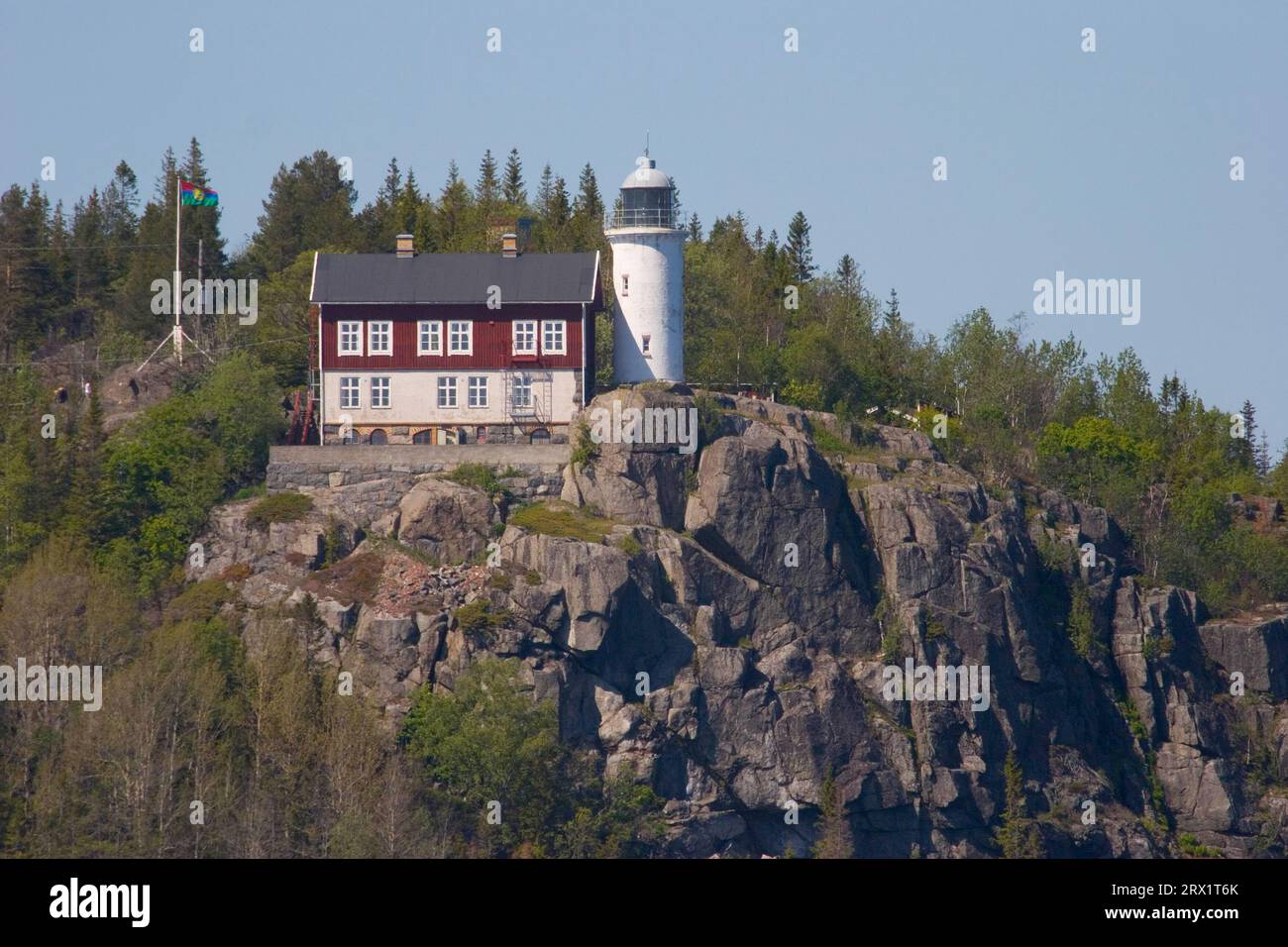 Hogbonden Lighthouse in Sweden, Hoega Kusten, the highest lighthouse in ...
