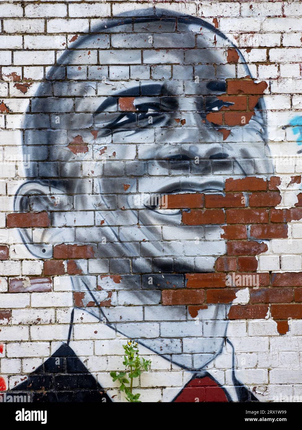 A mural of American President Barrack Obama on a wall in Leeds UK Stock ...