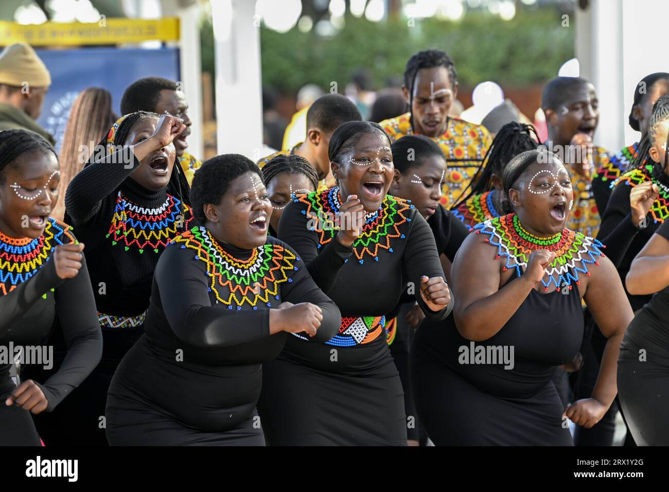 Dance group at the Victoria and Alfred Waterfront, Cape Town, Western ...