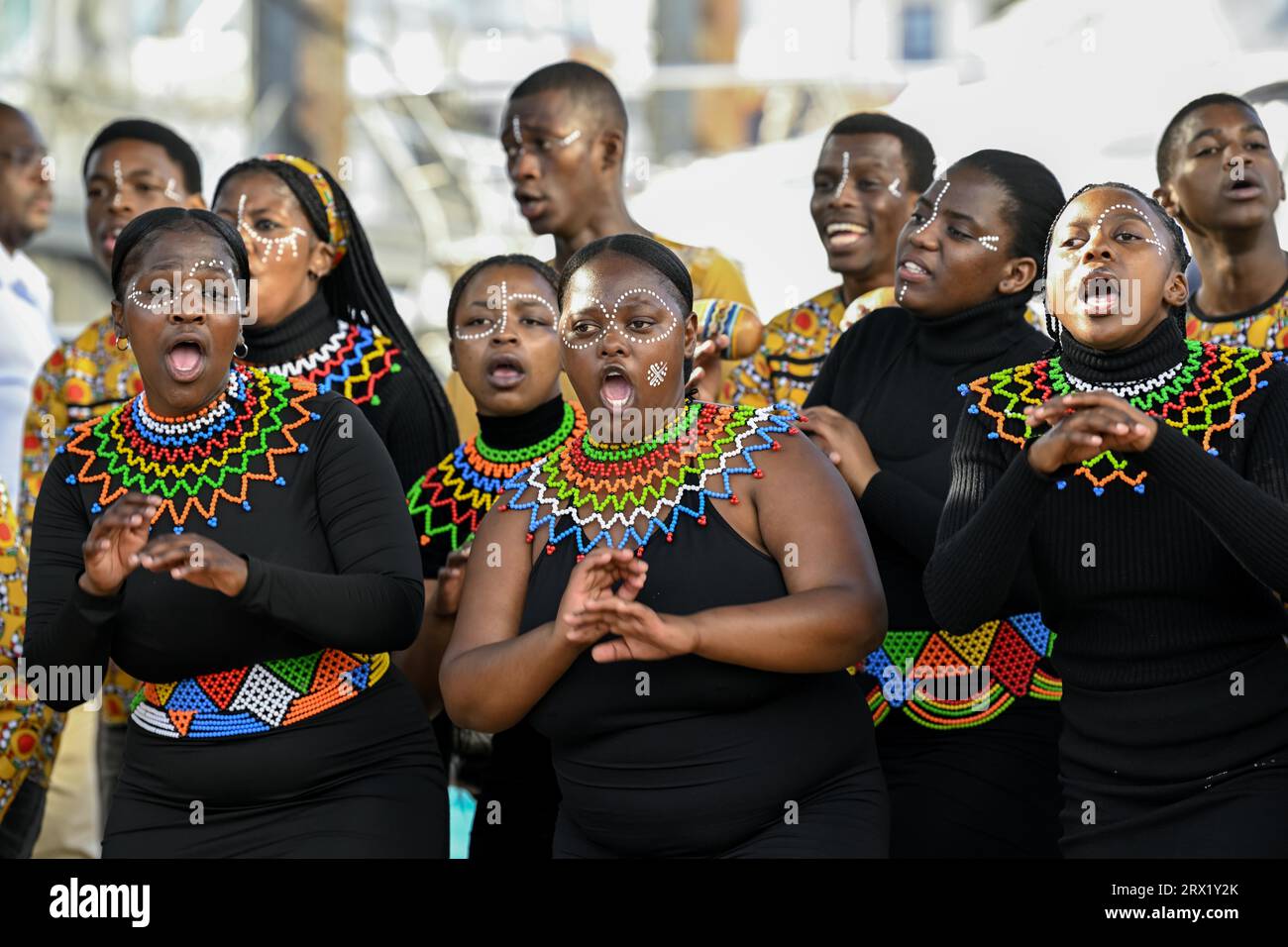 Dance group at the Victoria and Alfred Waterfront, Cape Town, Western ...