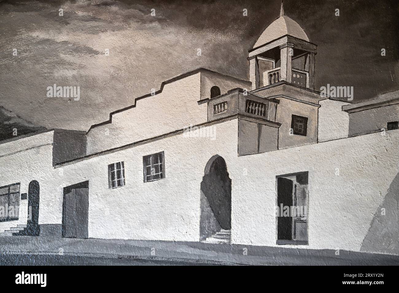 Mural in De Waal Street, Wale Street, Mosque, Bo-Kaap or Malay Quarter ...