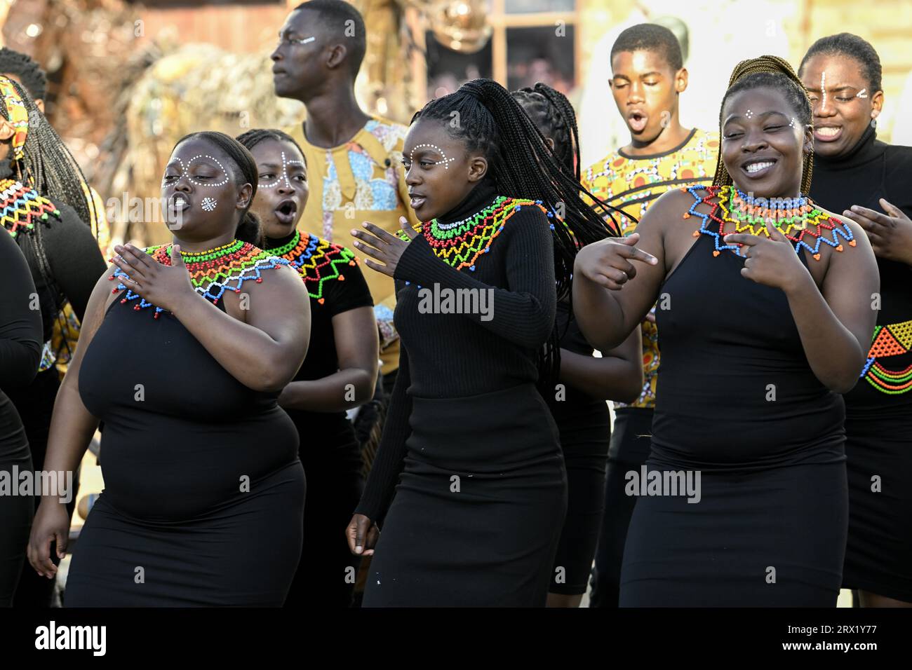 Dance group at the Victoria and Alfred Waterfront, Cape Town, Western ...