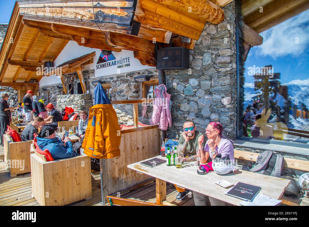 Schneekarhuette, Penken Ski Area, Mayrhofen, Zillertal, Tyrol Stock ...