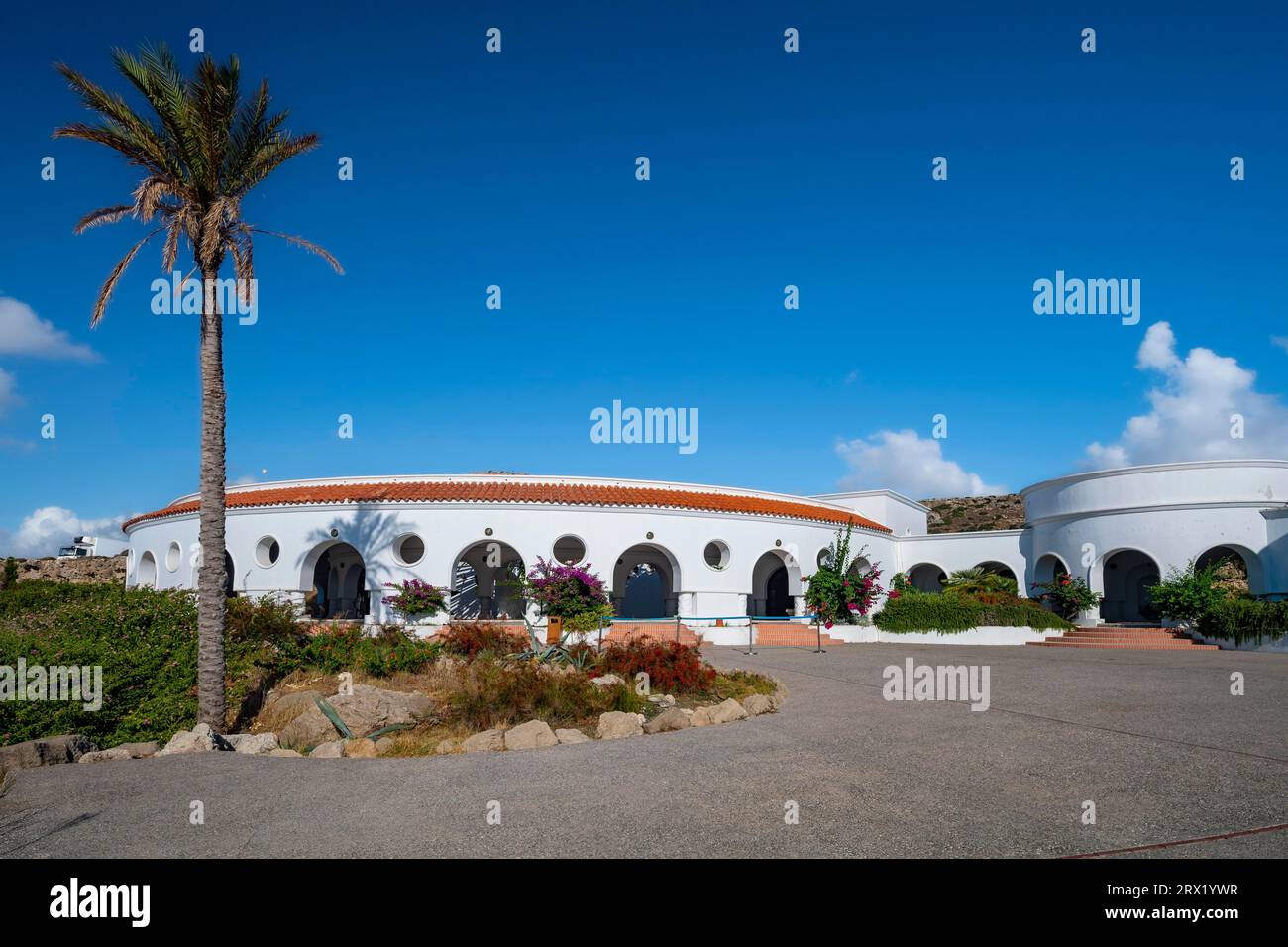Main building, thermal bath in Kallithea, Rhodes Island, Dodecanese ...