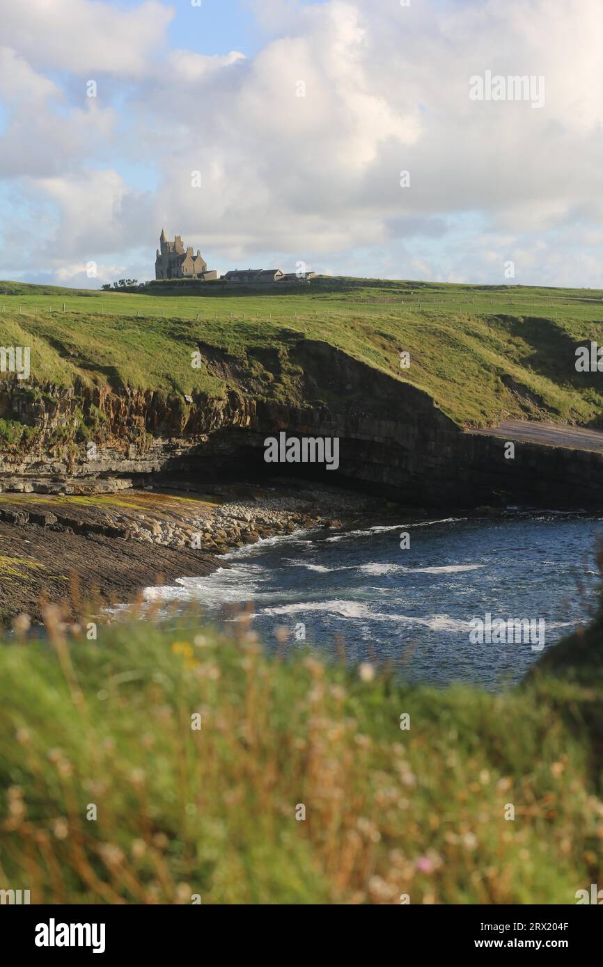 A view of Classiebawn Castle along the Wild Atlantic way. Mullaghmore ...
